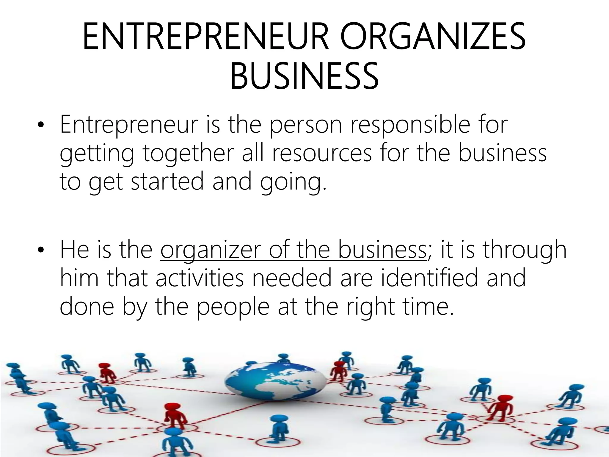 Roles of an entrepreneur | PPTX