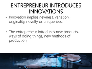 Roles of an entrepreneur | PPTX