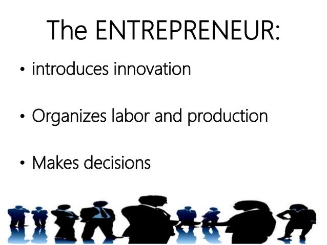 Roles of an entrepreneur