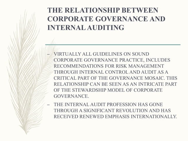 power point presentation Roles of auditors in enhancing corporate ...