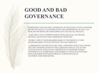 power point presentation Roles of auditors in enhancing corporate ...