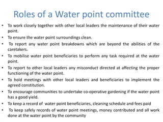 one of the Roles of a Water point committee 2.pptx