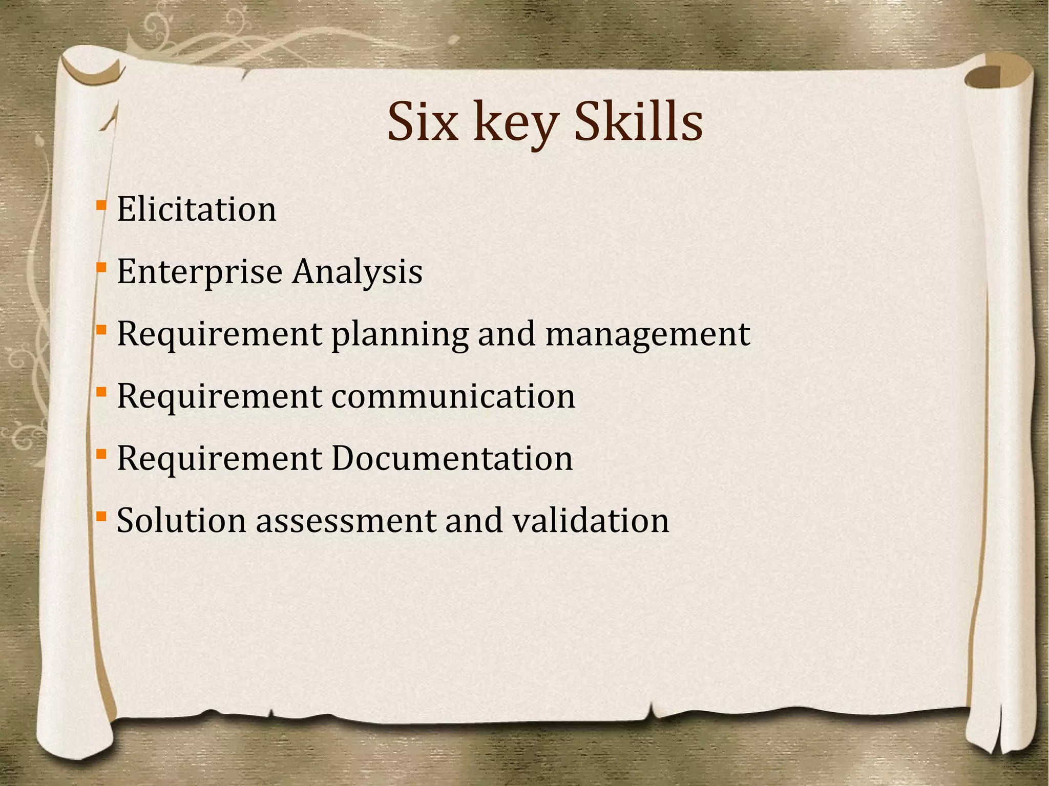 Roles of business analyst | PPS