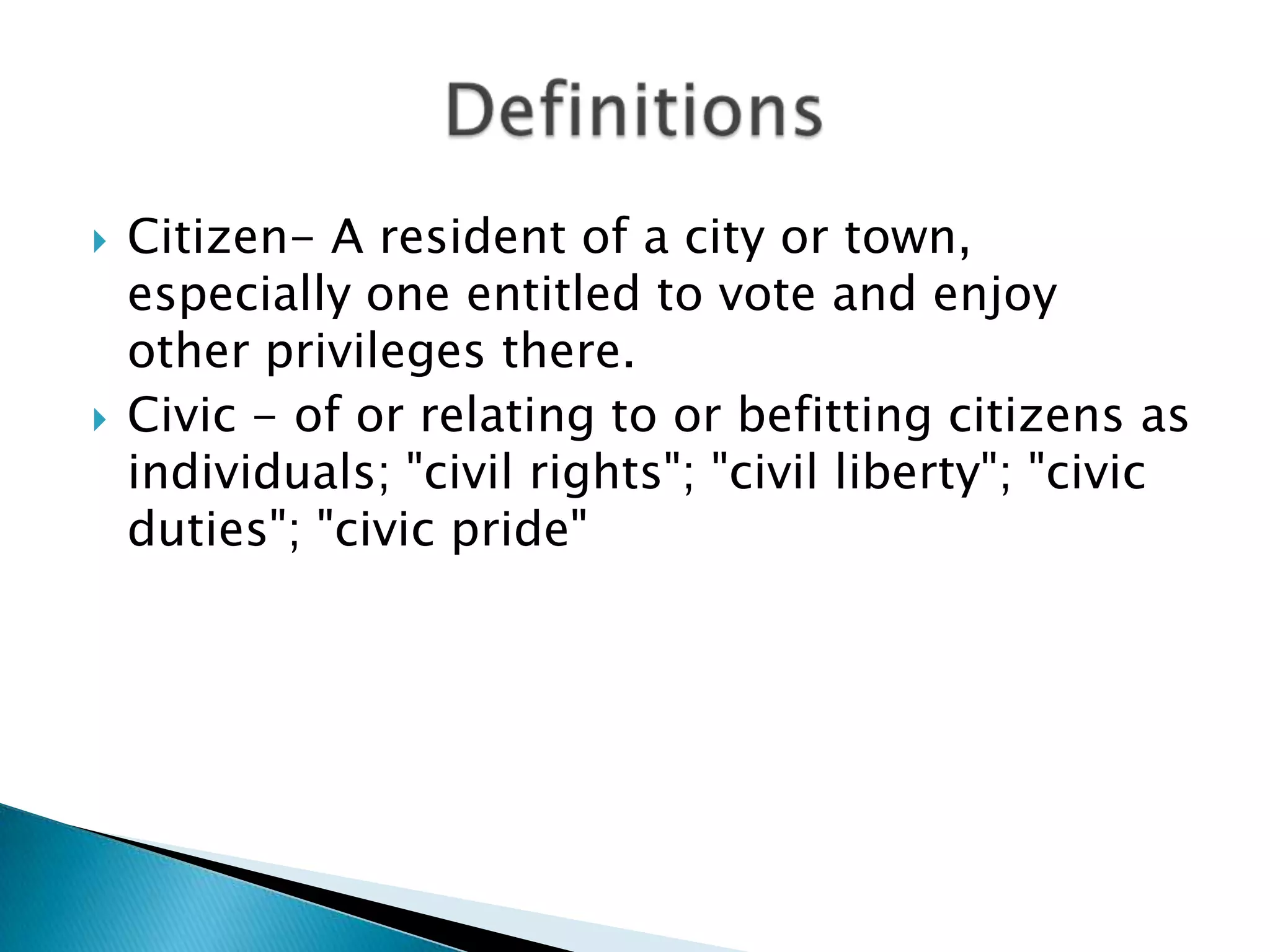 Roles Of Citizens | PPTX | Educational Assessment | Education