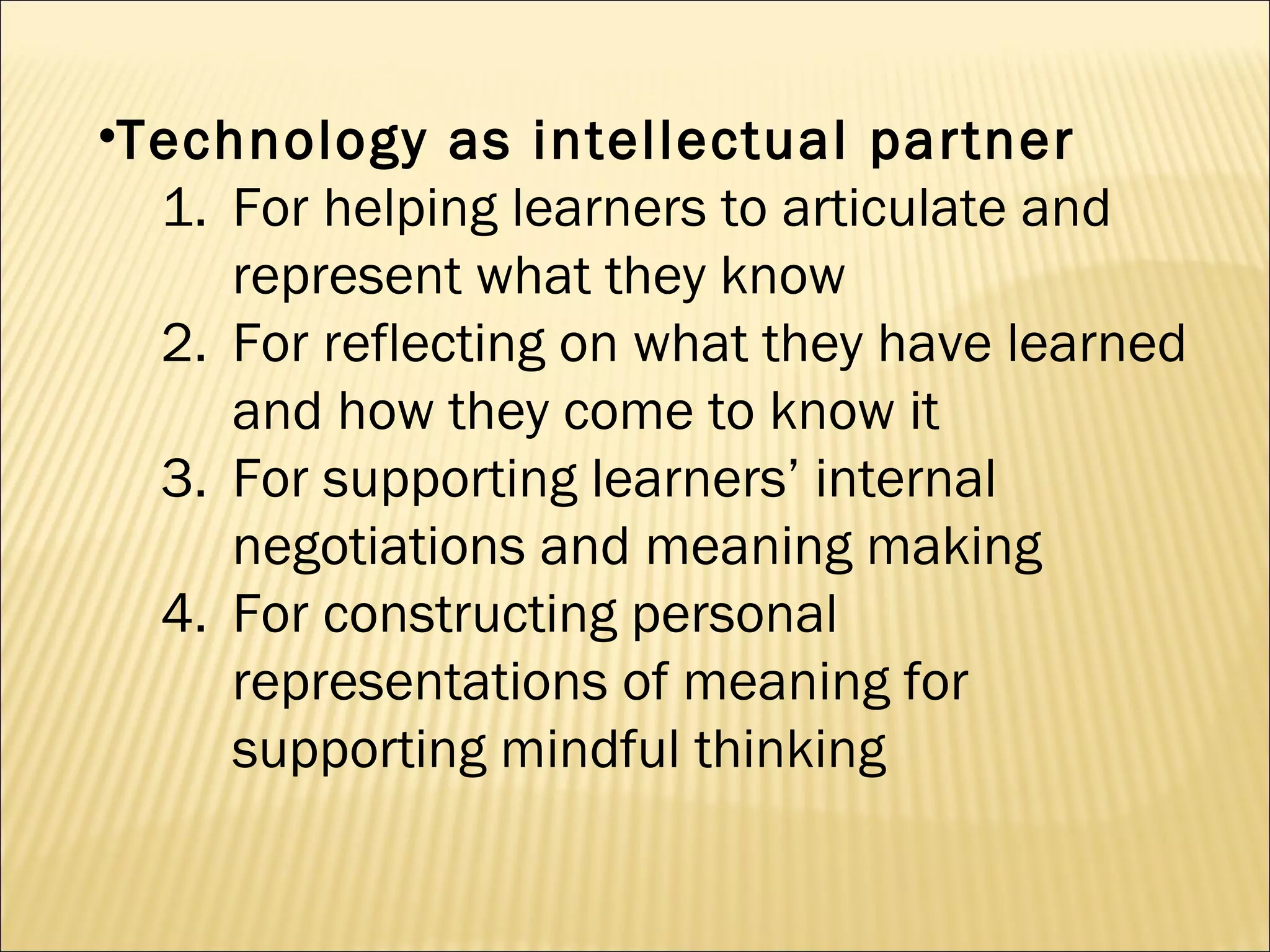 Roles of educational technology in learning | PPT