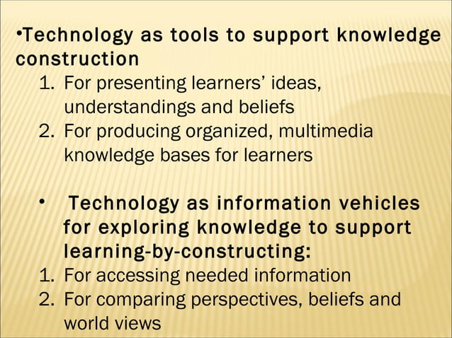 Roles of educational technology in learning | PPT