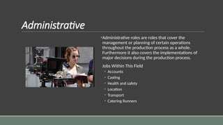 Roles Of Employment Within The Film Industry.pptx
