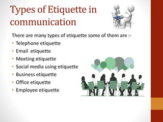 Roles of etiquette in communication pdf | PDF