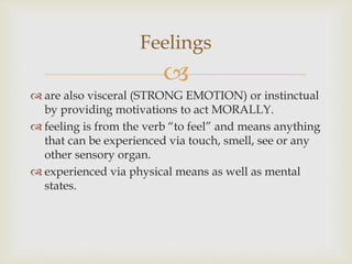 Roles of Feelings | PPTX