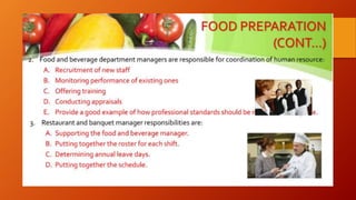 roles of food attendant.pptx | Food & Drink