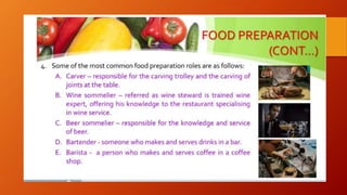 roles of food attendant.pptx | Food & Drink