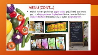 roles of food attendant.pptx | Food & Drink