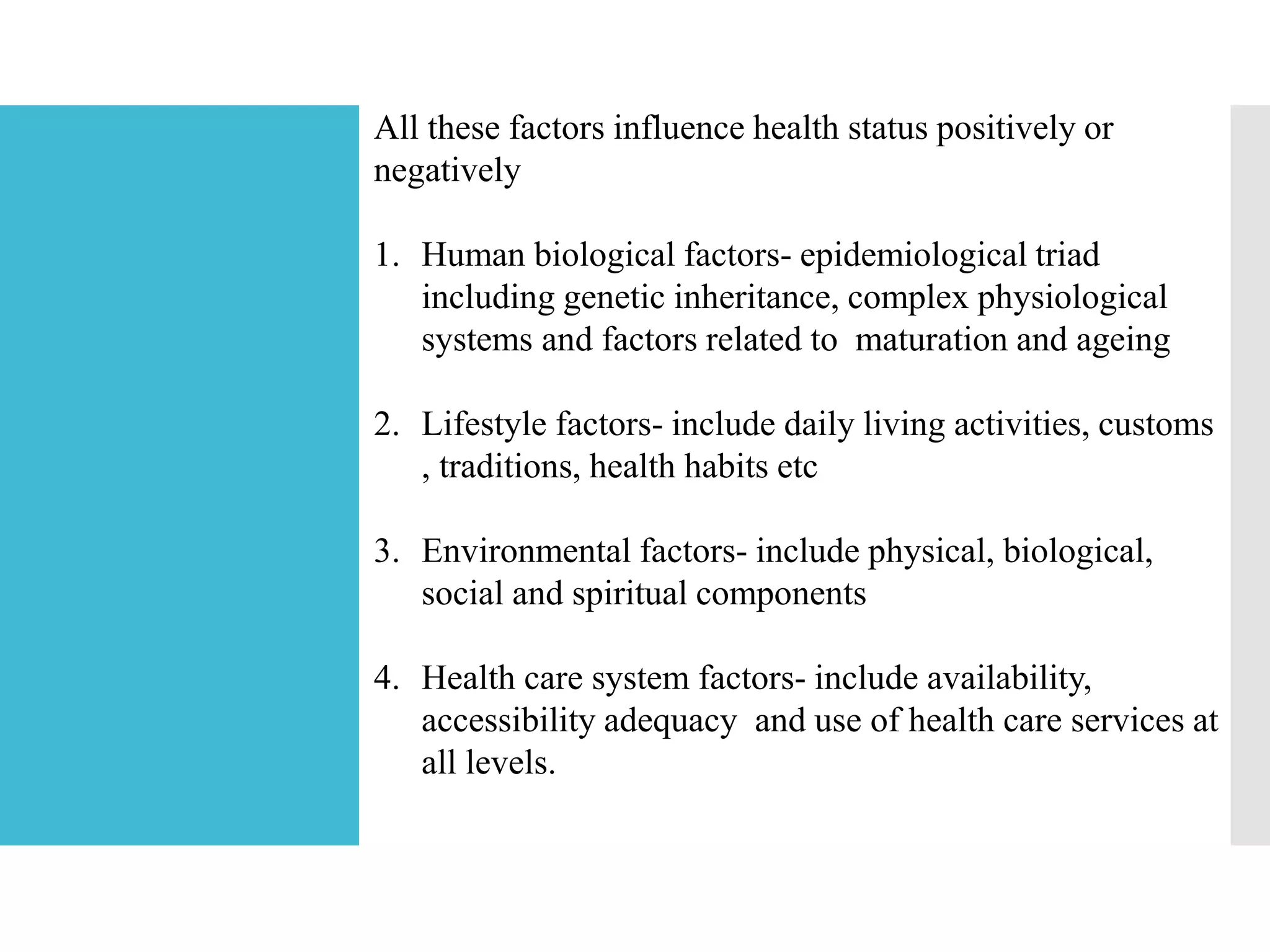 Roles of genetic and environmental factors in disease causation | PPTX