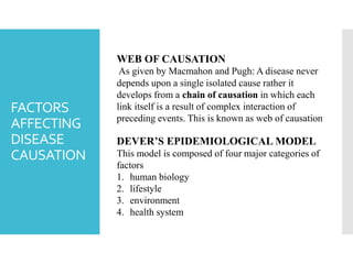 Roles of genetic and environmental factors in disease causation | PPTX