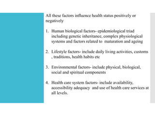 Roles of genetic and environmental factors in disease causation | PPTX