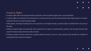Roles of government in a market economy | PPTX