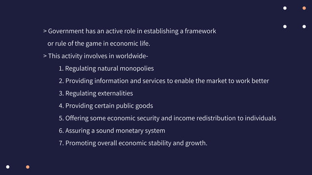 Roles of government in a market economy | PPTX