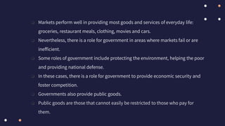Roles of government in a market economy | PPTX