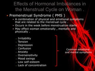 Roles of hormones in menstrual cycle | PPTX
