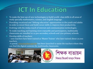 Roles of ICT in digital bangladesh | PPTX