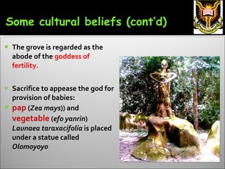 Roles Of Indigenous Knowledge And Cultural Beliefs In Southwest Nigeria ...