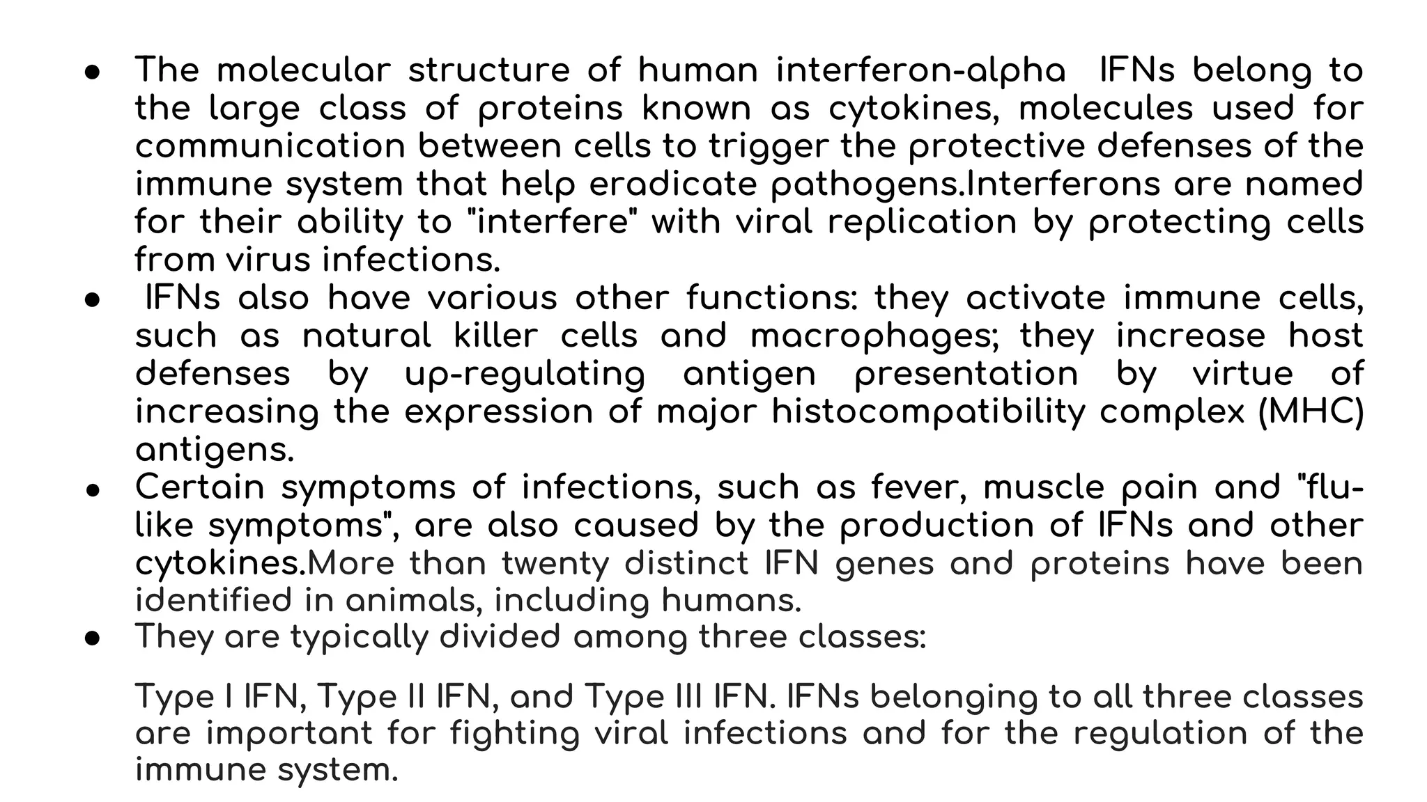 Roles of interferon in diseases. | PPTX