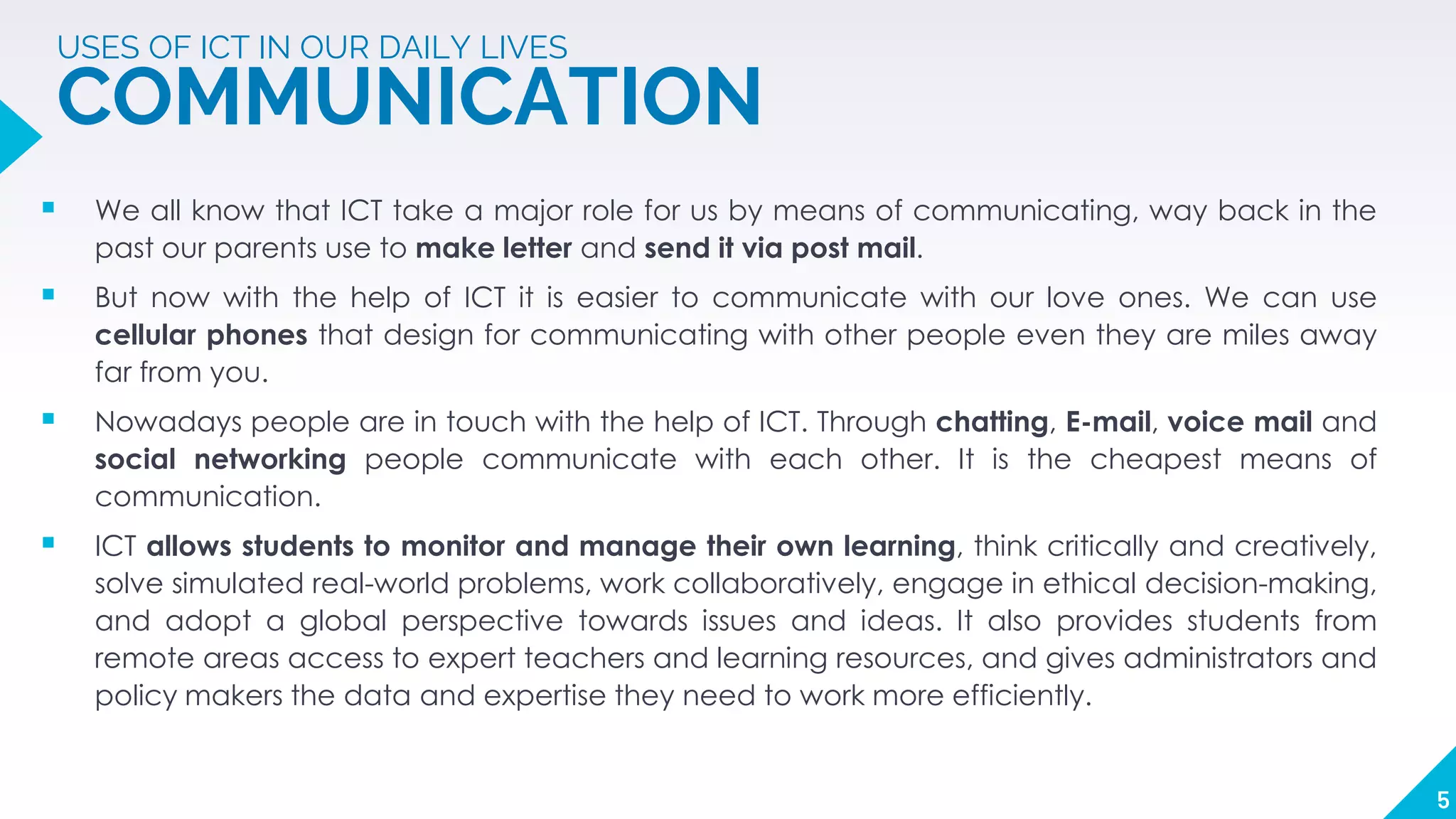 Uses of ICT in daily lives.pptx