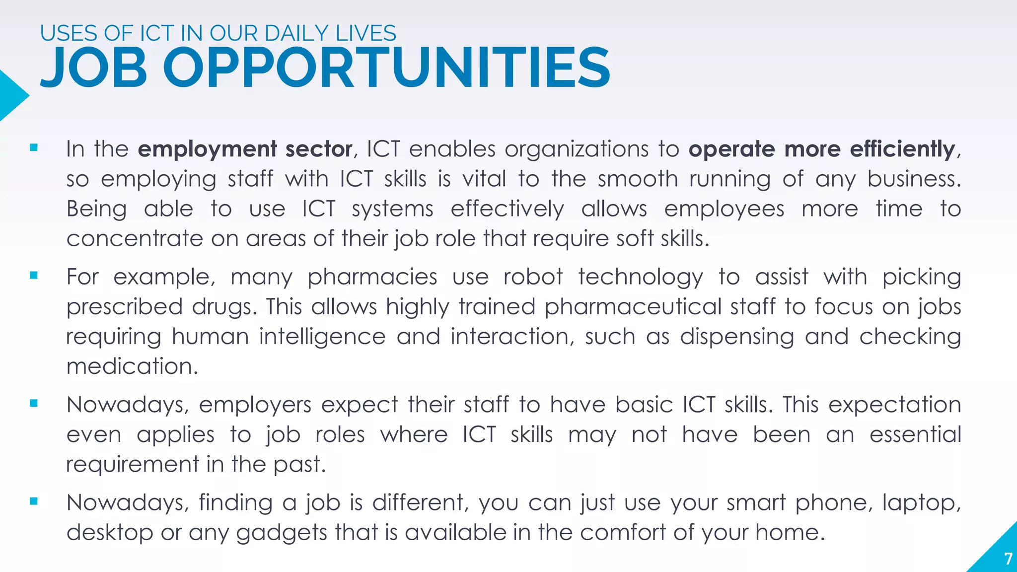 Uses of ICT in daily lives.pptx