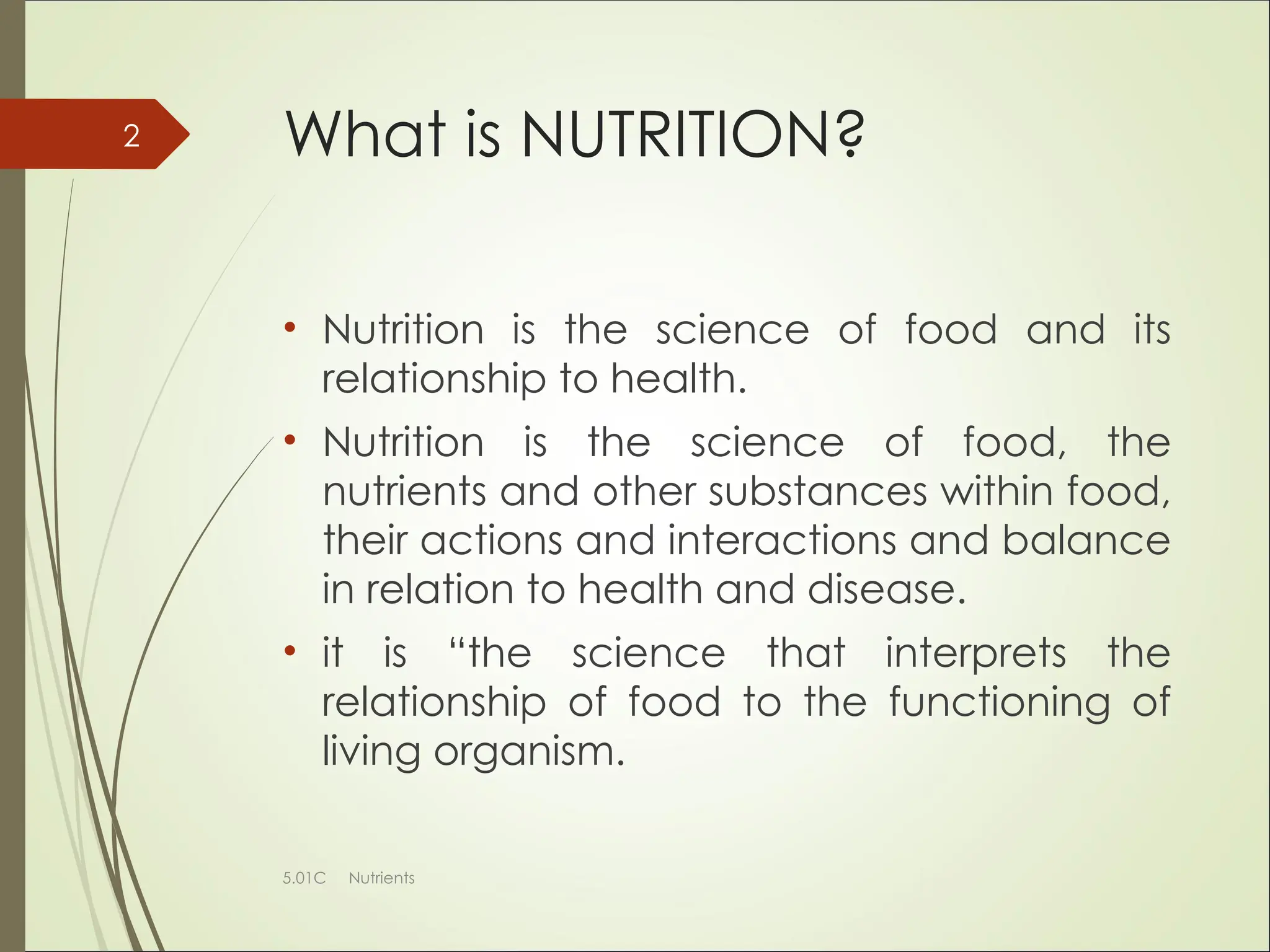 Roles of. NUTRIENTS.ppt
