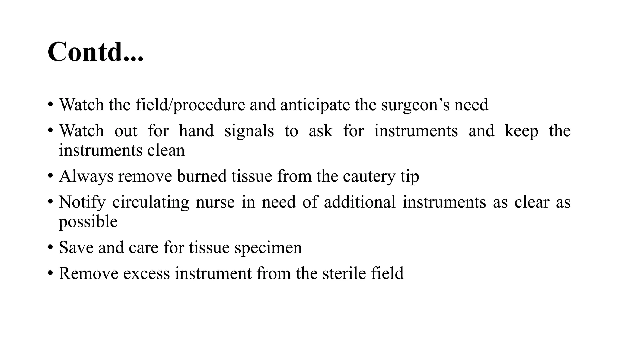Role od scrub Nurse, anesthesia nurse and circulatory nurse | PPTX