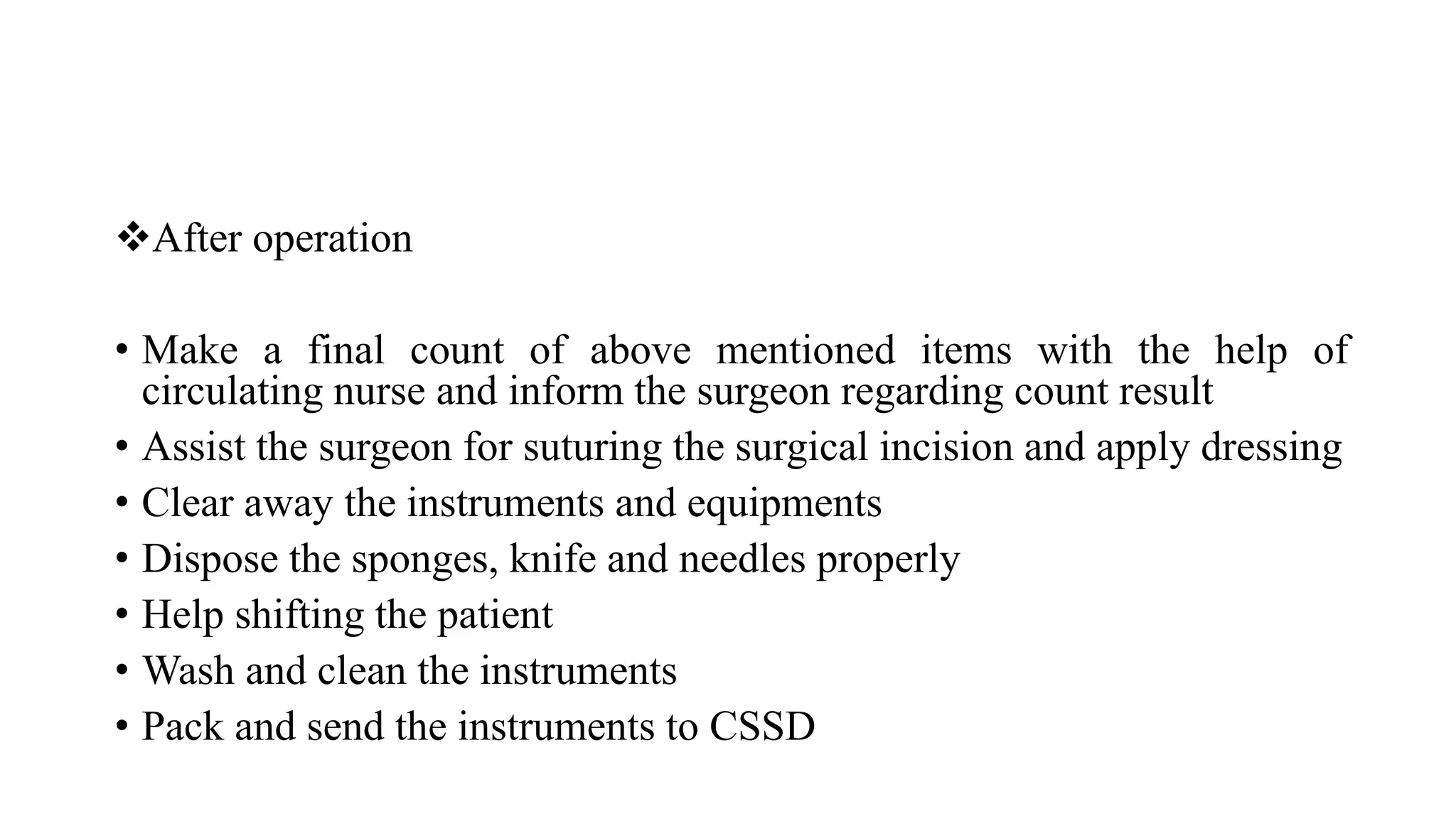 Role od scrub Nurse, anesthesia nurse and circulatory nurse | PPTX