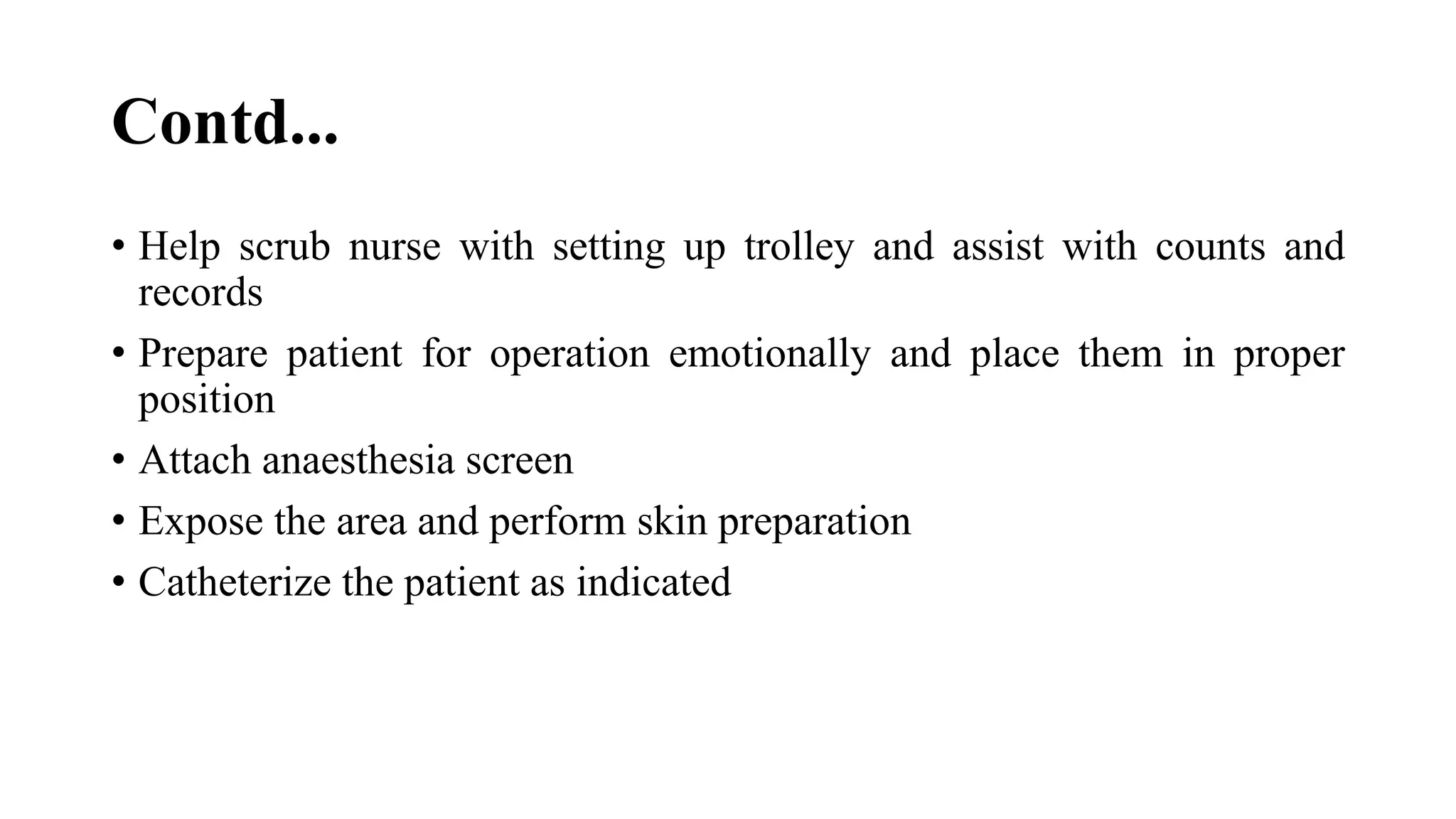 Role od scrub Nurse, anesthesia nurse and circulatory nurse | PPTX