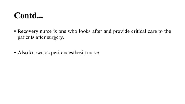 Role od scrub Nurse, anesthesia nurse and circulatory nurse | PPTX