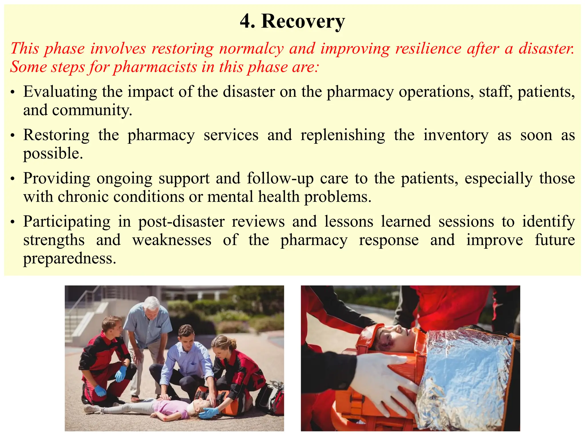 Roles of Pharmacists in Disaster Management | PDF