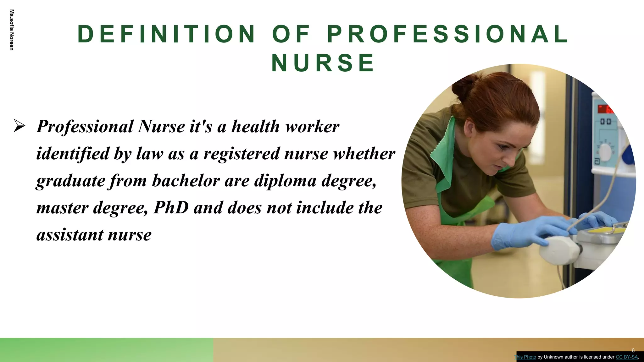 Roles of Professional Nurse (FON.1, unit II) | PDF