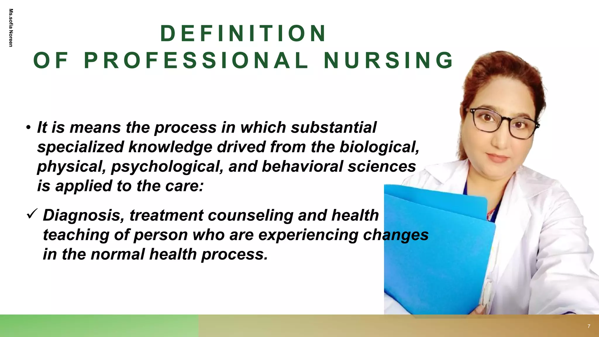 Roles of Professional Nurse (FON.1, unit II) | PDF