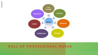 Roles of Professional Nurse (FON.1, unit II) | PDF