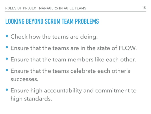 Roles of Project Managers in Agile Teams | PPT