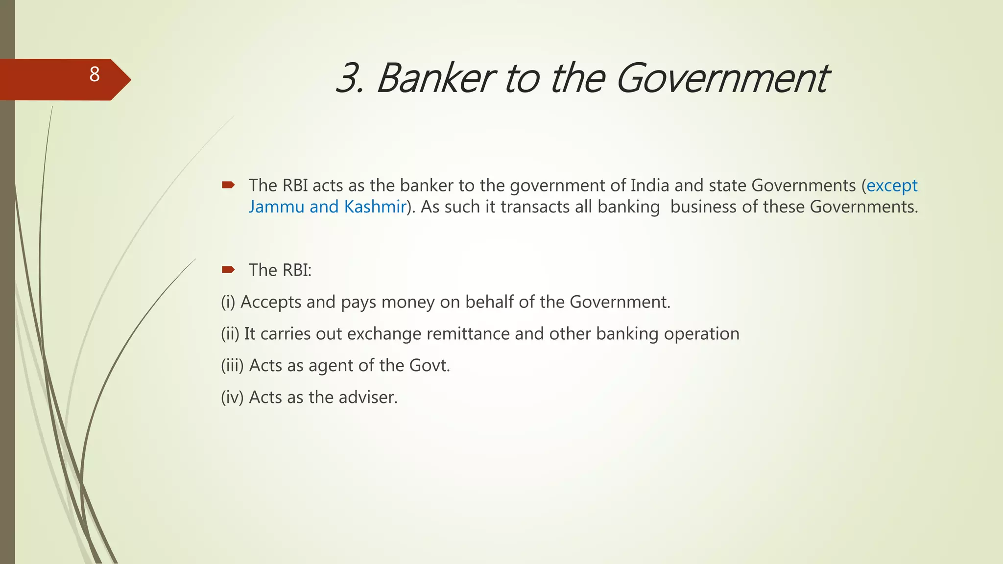 Roles of RBI | PPTX