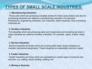 Roles of small scale industries in india | PPTX