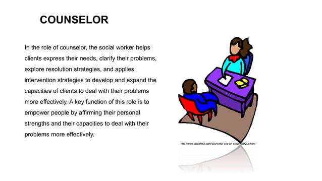 Roles of social workers | PPTX