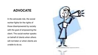 Roles of social workers | PPTX