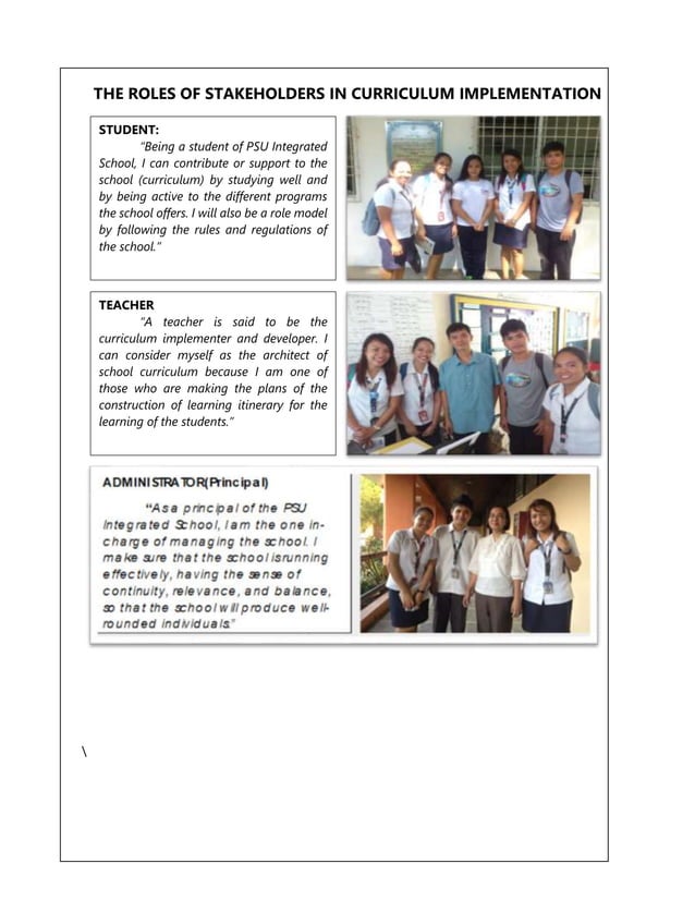 ROLES OF STAKEHOLDERS IN CURRICULUM IMPLEMENTATION.docx