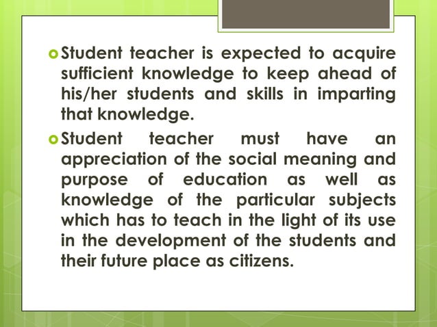 Roles of student teacher (group 4 bse) ppt | PPT