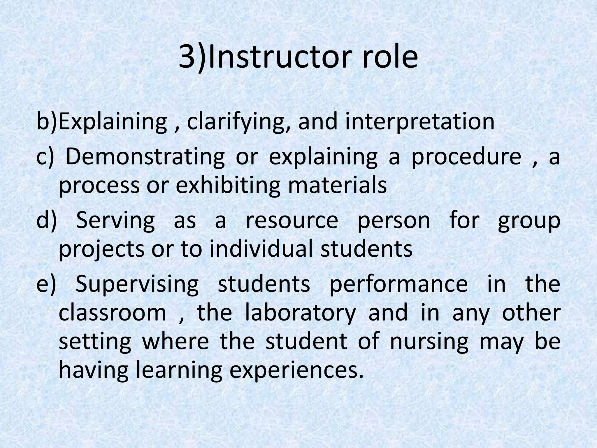 Roles of teacher | PPTX