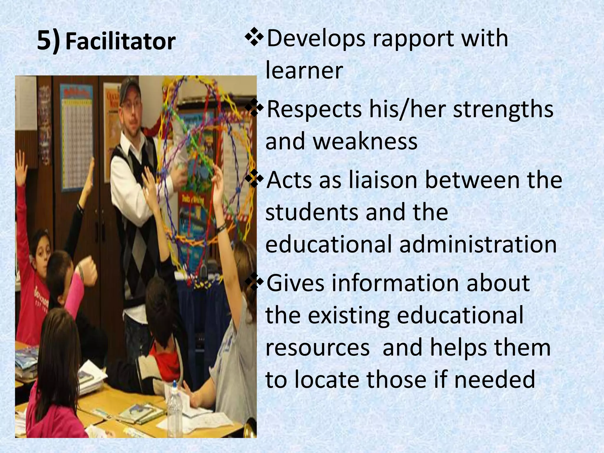 Roles of teacher | PPTX