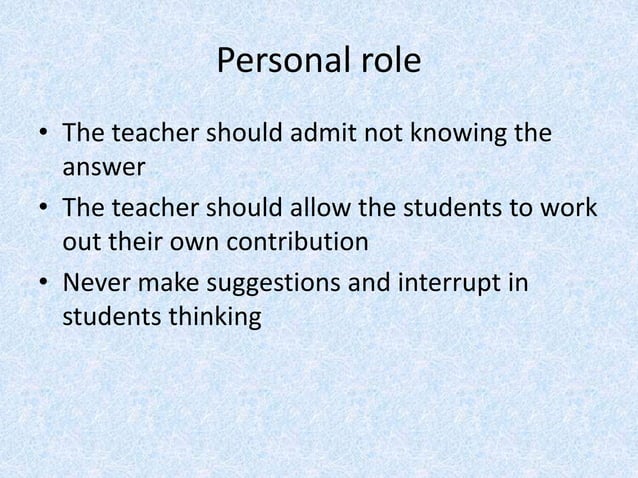 Roles of teacher | PPTX
