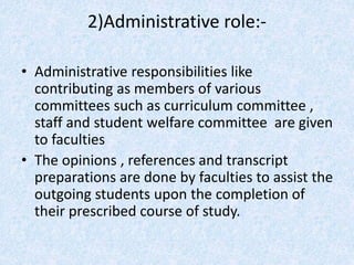 Roles of teacher | PPTX