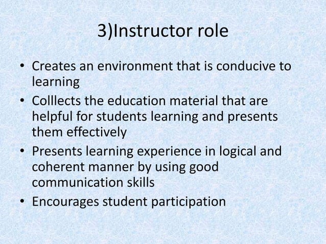 Roles of teacher | PPTX