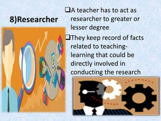 Roles of teacher | PPTX